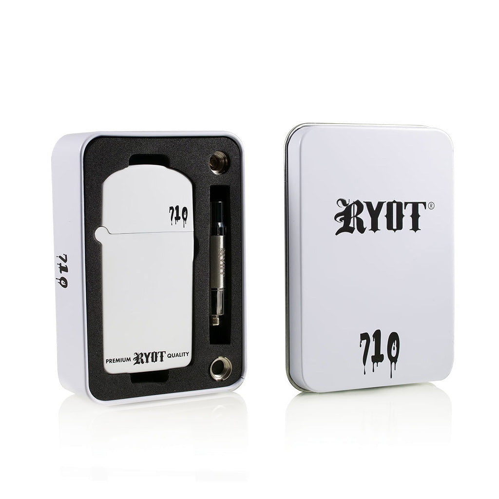 VERB 710 FLIP Threaded Battery Concentrate Vaporizer - Black & Whi ...