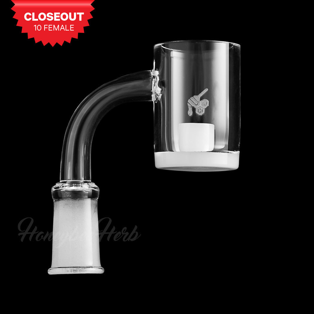 Honey & Milk Core Reactor 90° Quartz Banger | Honeybee Herb – Dip Devices